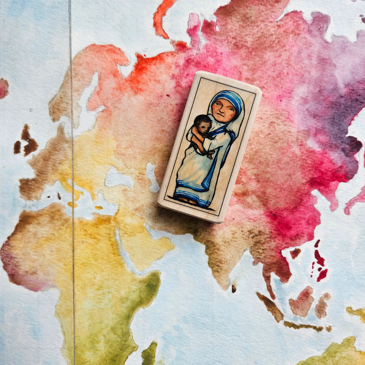 Teresa of Calcutta Patron Saint Block - Mother Teresa